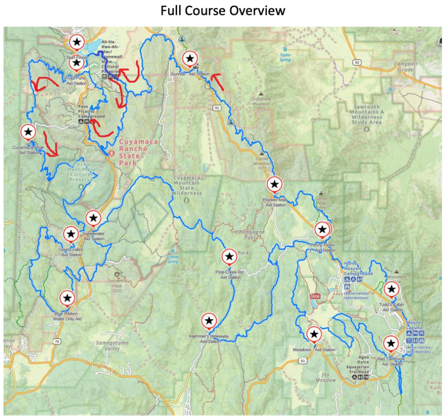 2025 Course – San Diego 100 Mile Running Race